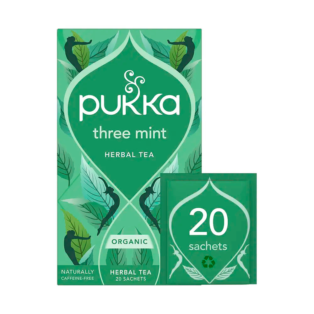 Pukka Three Mint Tea Bags Tag and Envelope - Pack of 20 – Out of Eden