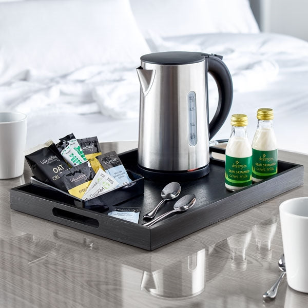 Bamboo Room Tray - Black | Hospitality Trays | Out of Eden
