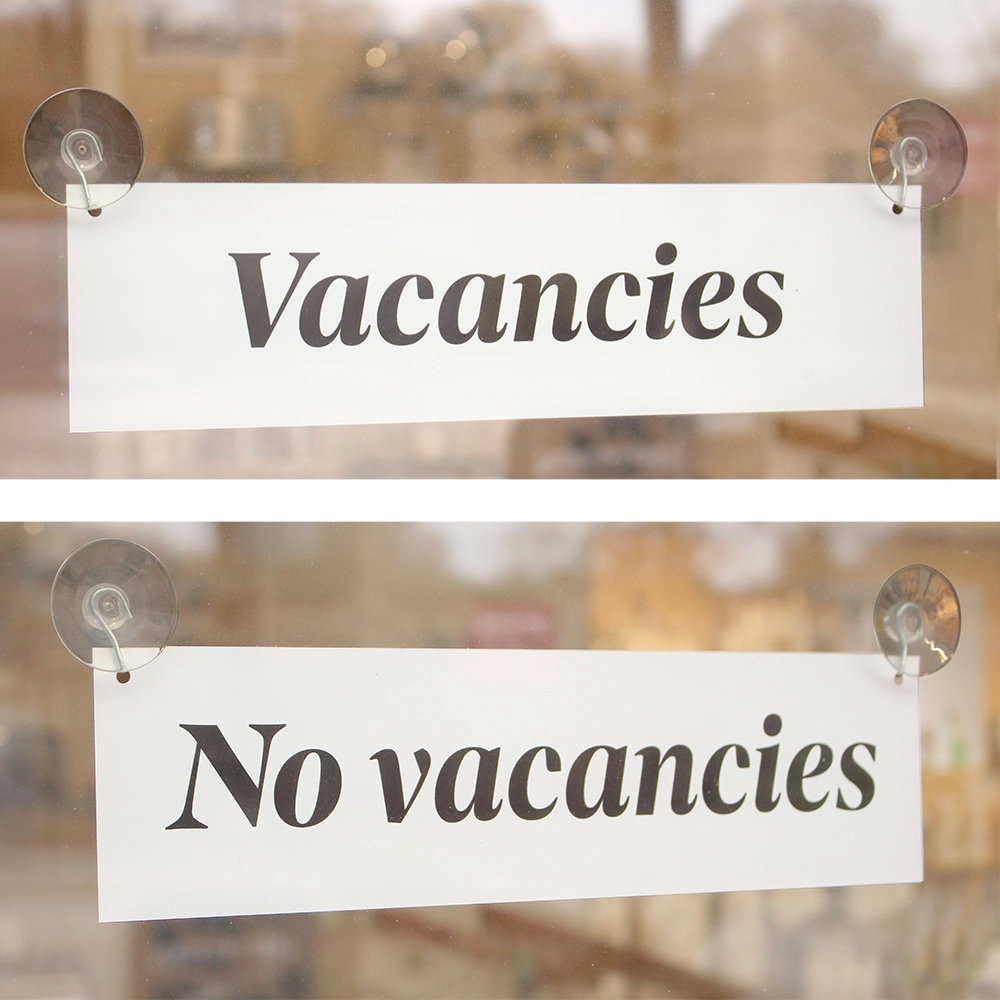 Vacancies Sign | Hotel & Guest House Supplies | Out of Eden