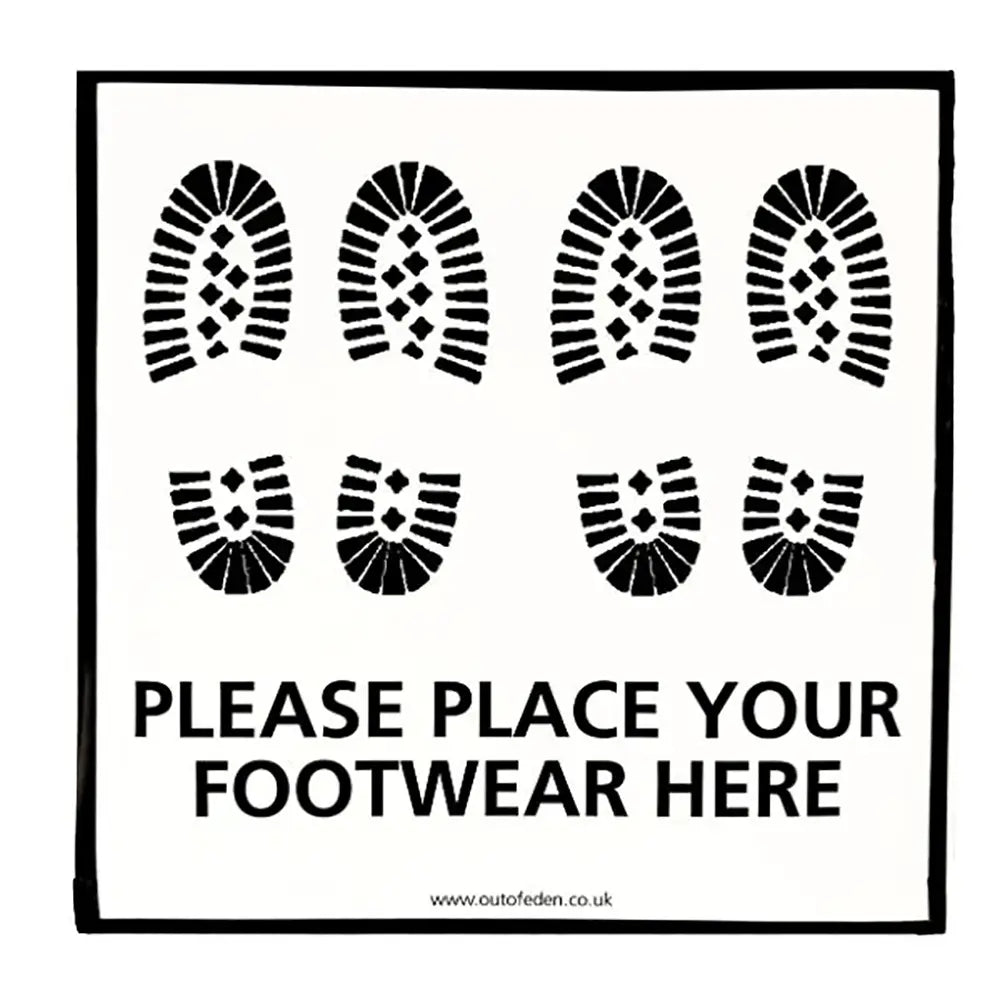 Plastic Boot Tray Label | Bedroom | Out of Eden